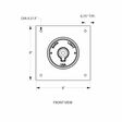 Heavy Duty Backing Plate | Barn Light Electric