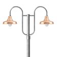 Union Nautical LED Double Post Mount Light | Barn Light Electric