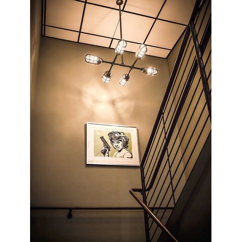 Factory Overhead 6-Light Chandelier | Barn Light Electric