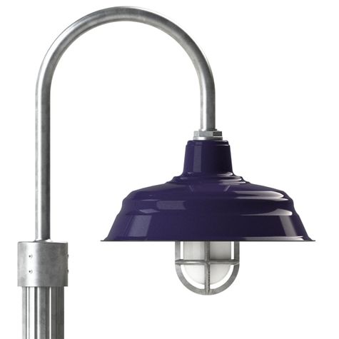 Bomber Single Post Mount Light | Barn Light Electric