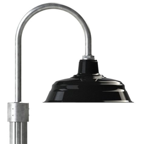 Bomber Single Post Mount Light | Barn Light Electric