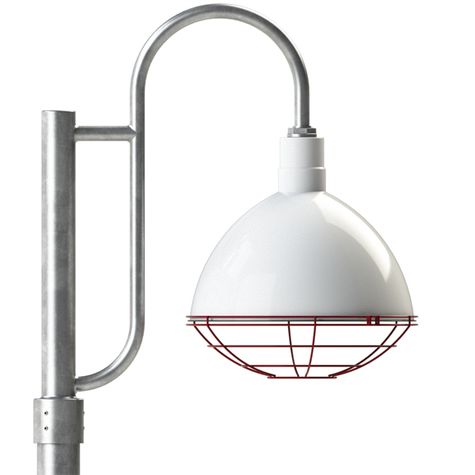 Wilcox Single Post Mount Light | Barn Light Electric