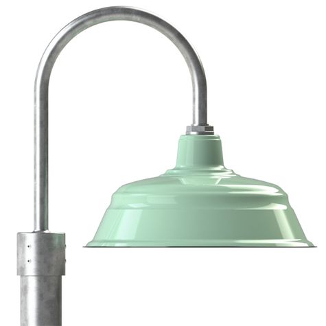 Bomber Single Post Mount Light | Barn Light Electric