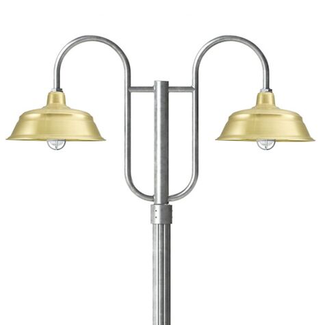 Bomber Double Post Mount Light | Barn Light Electric