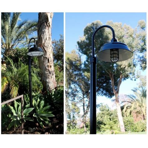 Bomber Single Post Mount Light | Barn Light Electric