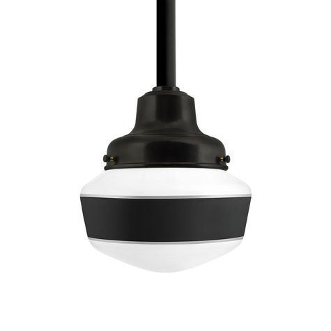 Primary Schoolhouse High Lumen LED Stem Pendant Light | Barn Light Electric