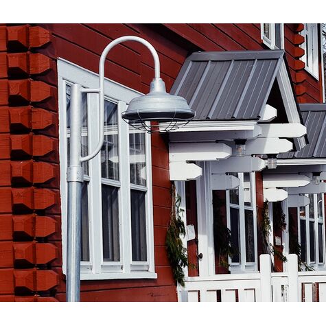 Bomber Single Post Mount Light | Barn Light Electric