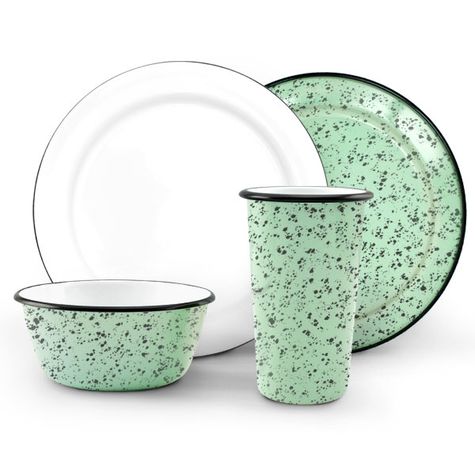 12-Piece Enamel Dinner Set | Barn Light Electric