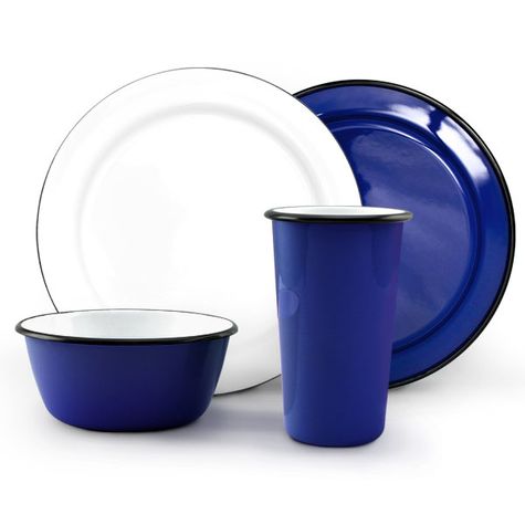 12-Piece Enamel Dinner Set | Barn Light Electric