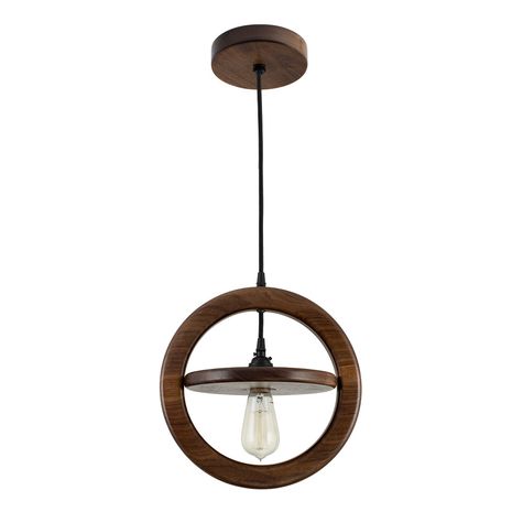 Arcadia Wooden Ring Cord Pendant Light | Barn Light Electric