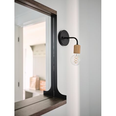 Downtown Minimalist Wooden Socket Sconce | Barn Light Electric