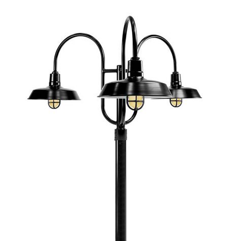 The Original™ Nautical LED Triple Post Mount Light | Barn Light Electric