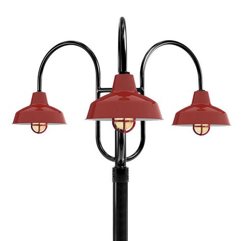 Avalon Nautical LED Triple Post Mount Light | Barn Light Electric