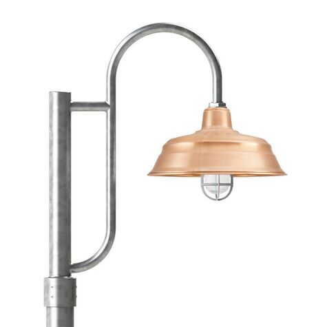 Bomber Nautical LED Single Post Mount Light | Barn Light Electric