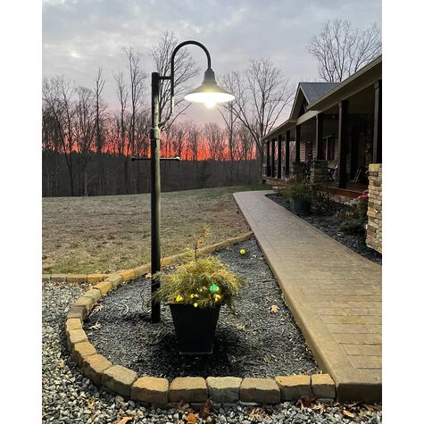 Aero Single Post Mount Light | Barn Light Electric