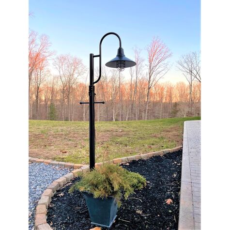 Aero Single Post Mount Light | Barn Light Electric