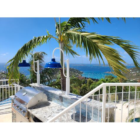 Bomber Single Post Mount Light | Barn Light Electric