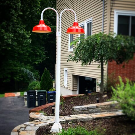 Avalon Double Post Mount Light | Barn Light Electric