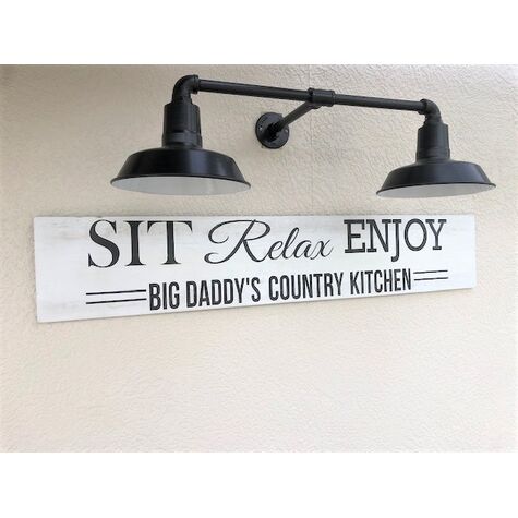 The Original™ Dual Arm Sign Light | Barn Light Electric