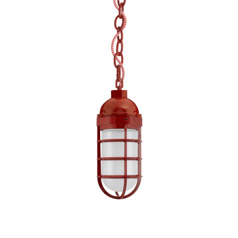 Industrial Guard LED Chain Pendant Light | Barn Light