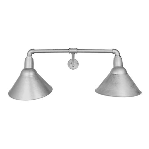 Dual Arm Fire Chief Sign Light | Barn Light Electric