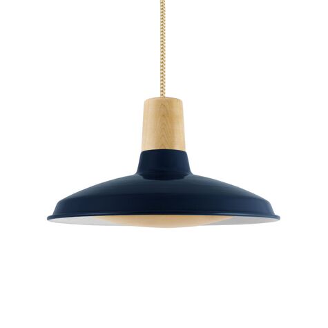 Marathon LED Cord Pendant Light with Wood Diffuser | Barn Light Electric