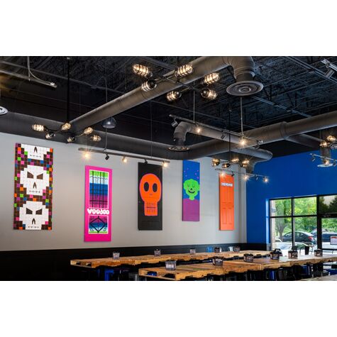 Factory Overhead 6-Light Chandelier | Barn Light Electric