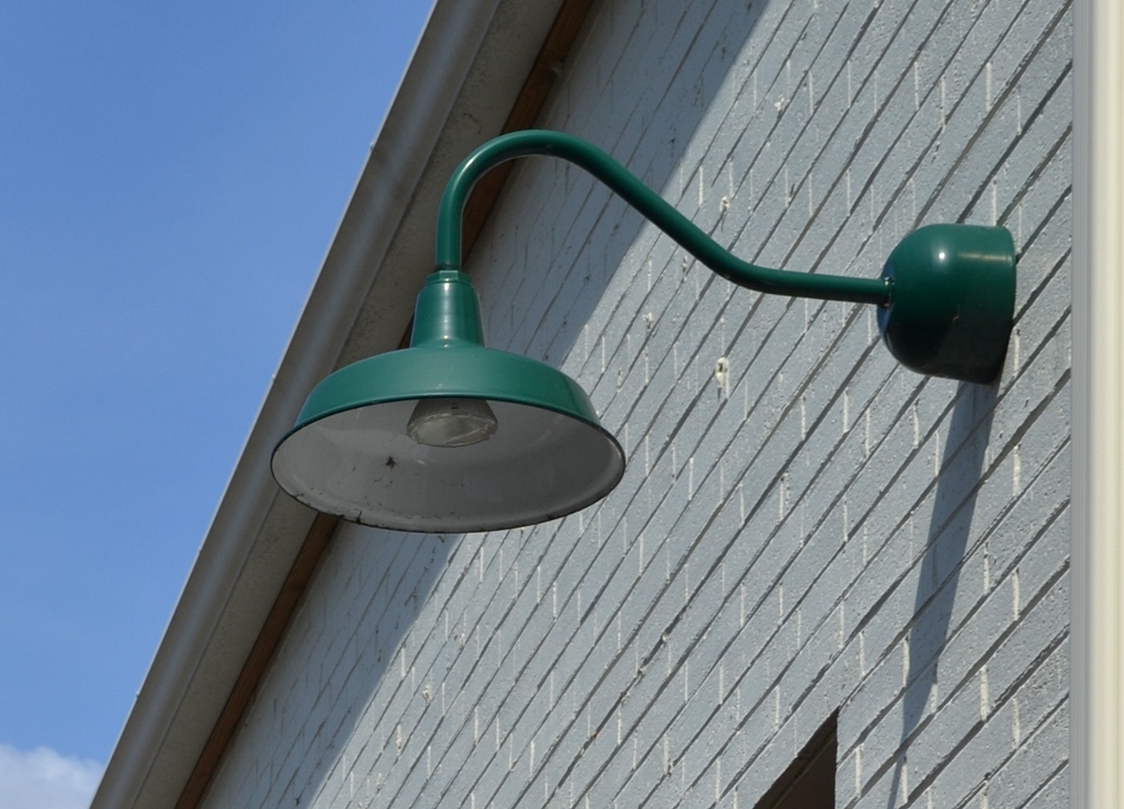 Security Lighting Seen in Gooseneck Warehouse Shades | Inspiration ...