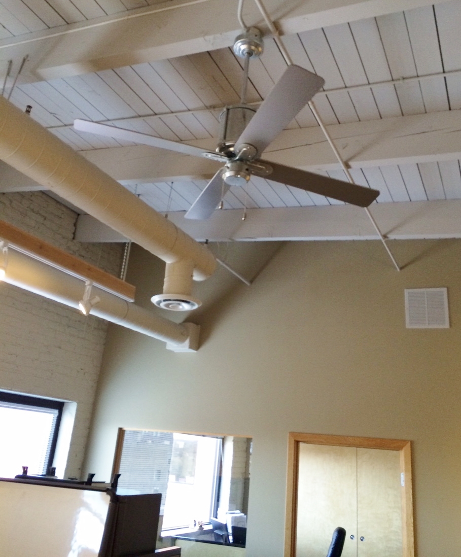 Vintage Ceiling Fans Cool Office Space with Style