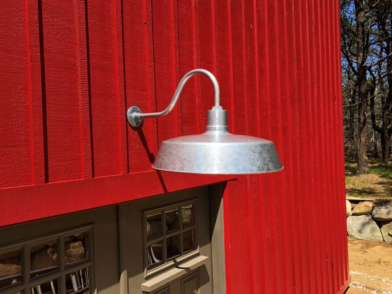 Classic Gooseneck Lights Bring Timeless Charm to New England Barn ...