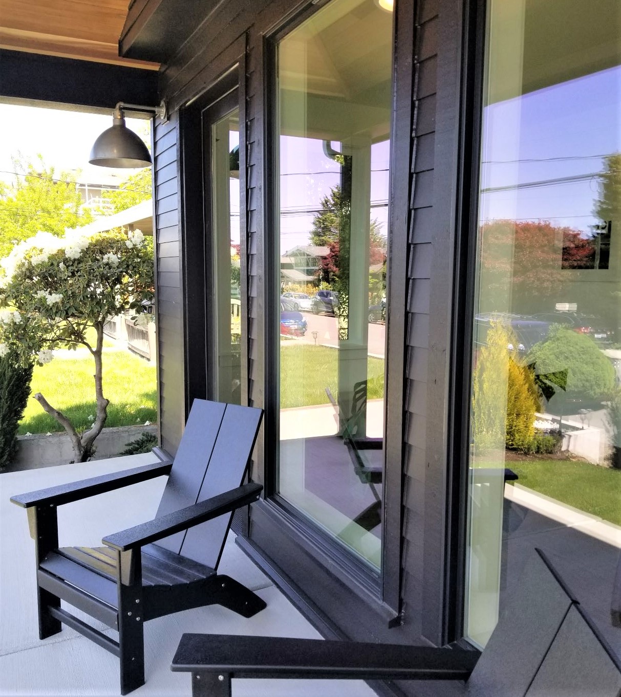 Galvanized Gooseneck Lights Add Timeless Touch to Modern Cottage ...