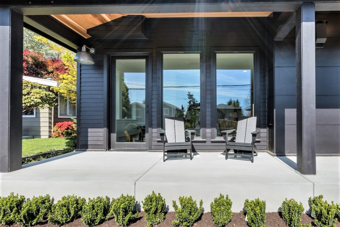 Galvanized Gooseneck Lights Add Timeless Touch to Modern Cottage ...