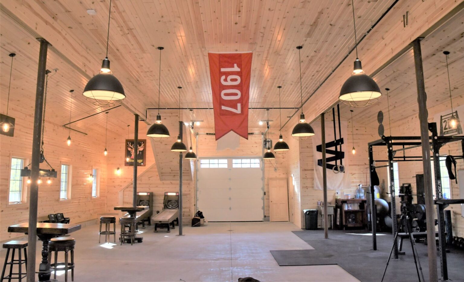 Industrial Lighting Adds Pop of Style to Michigan Pole Barn ...
