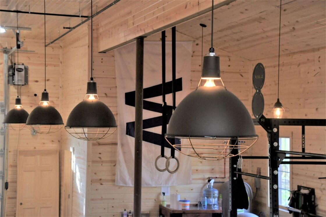 Industrial Lighting Adds Pop of Style to Michigan Pole Barn ...