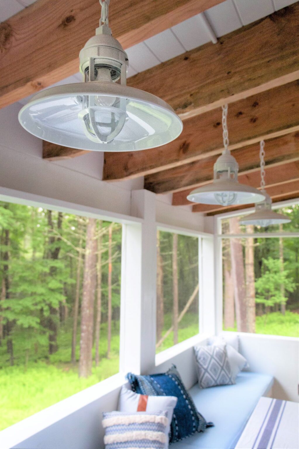 Quality, Farmhouse Lighting Accents New Screened Porch | Inspiration ...