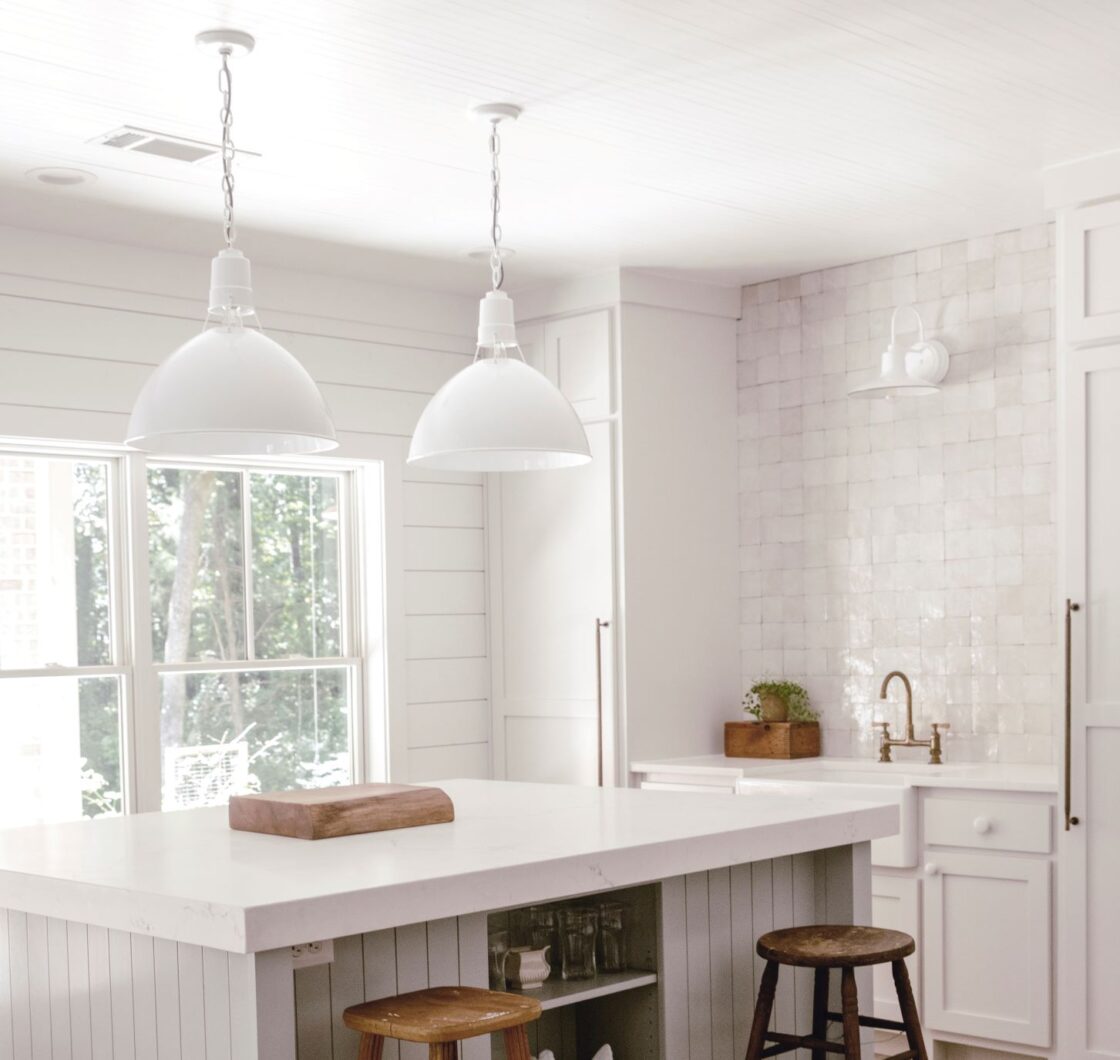 Chain-Hung Pendants Add Dramatic Focal Point to Basement Renovation ...