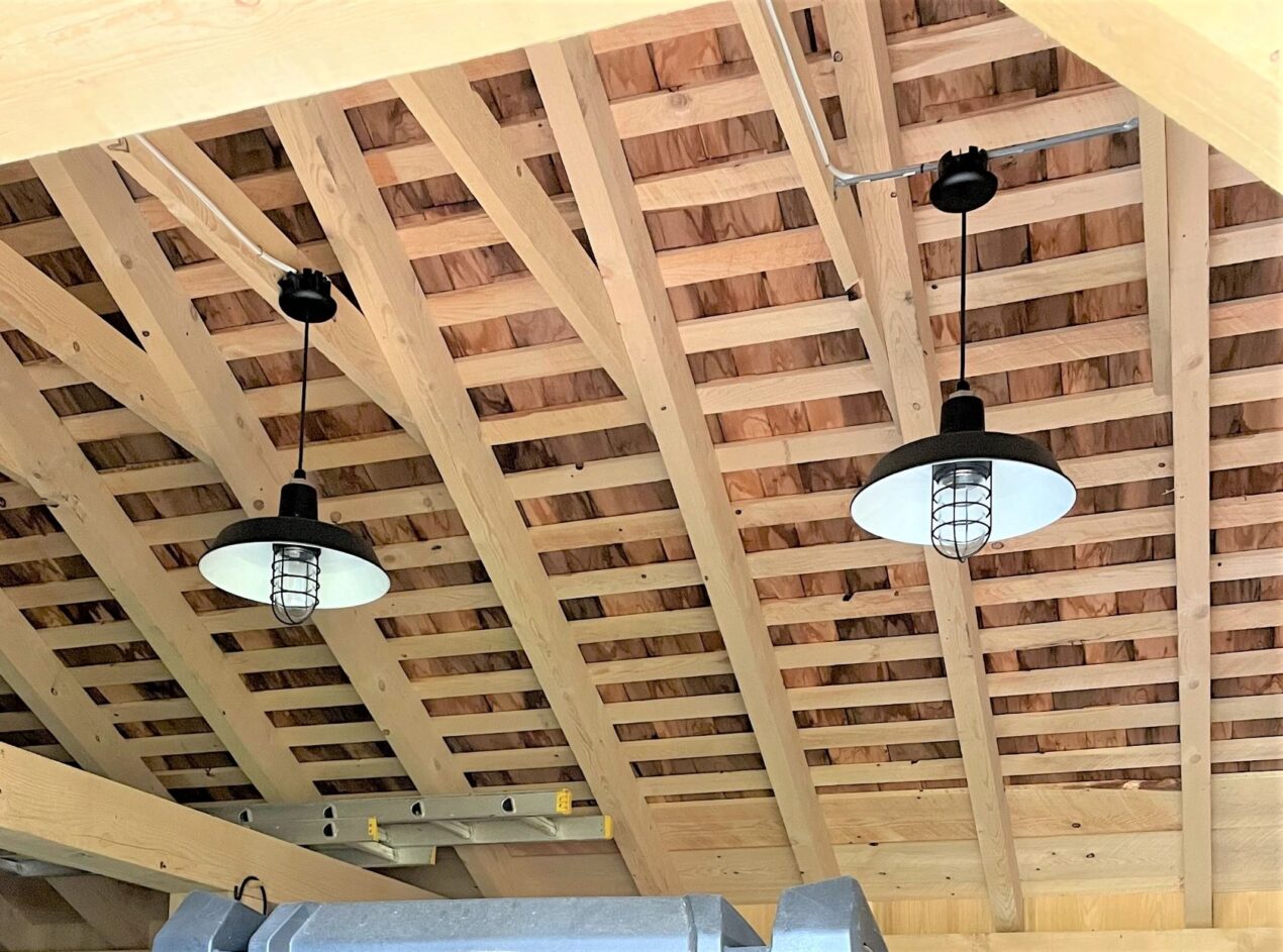 LED Pendants Bring Style, Efficiency to Storage Shed