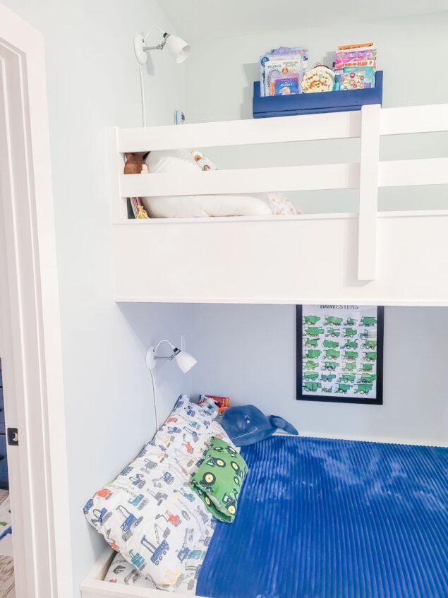 Plug-In Wall Sconces Create Cozy Bedtime Reading Space