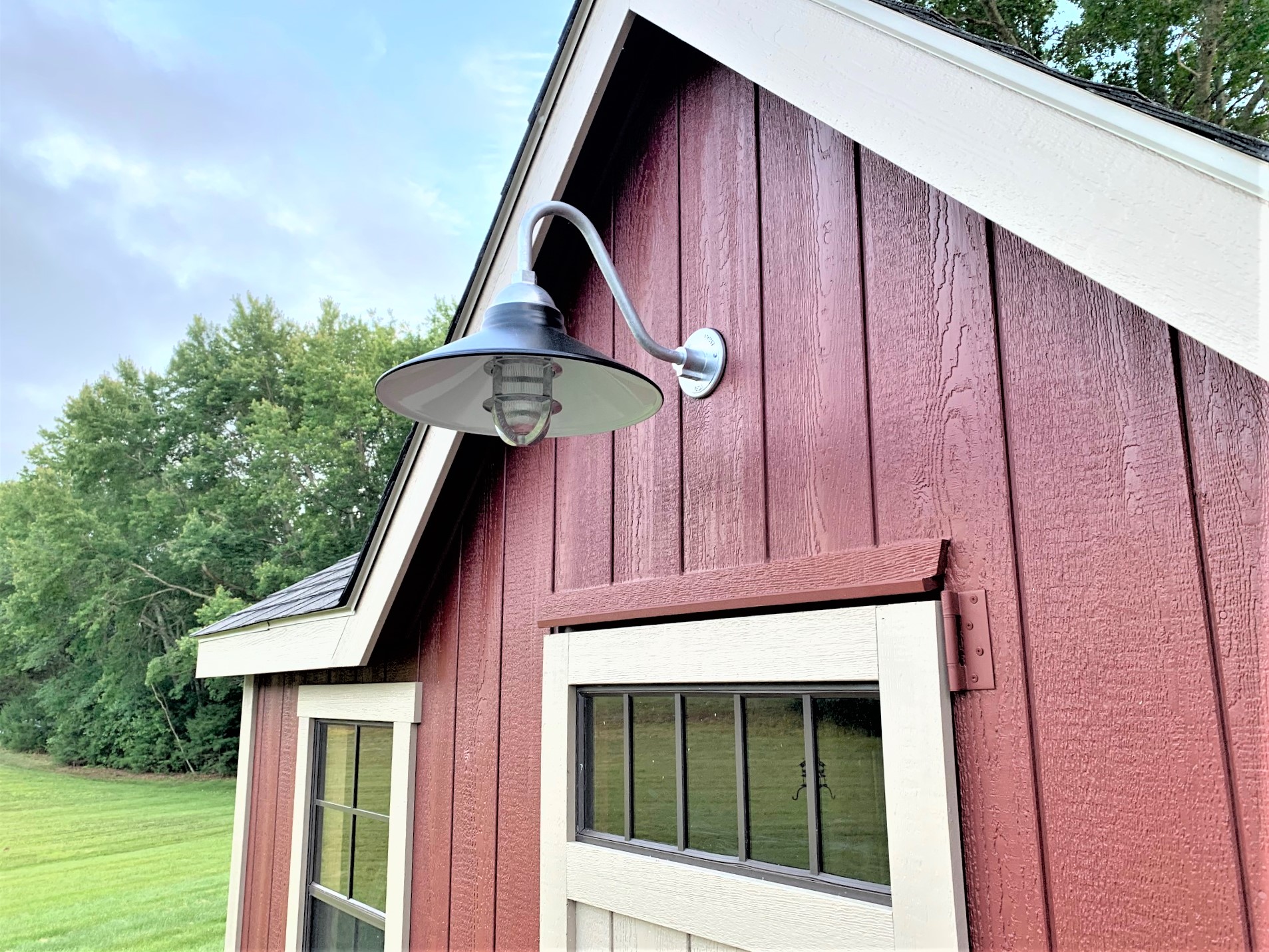 Industrial Barn Lights Shine in a Rustic Industrial Kitchen ...