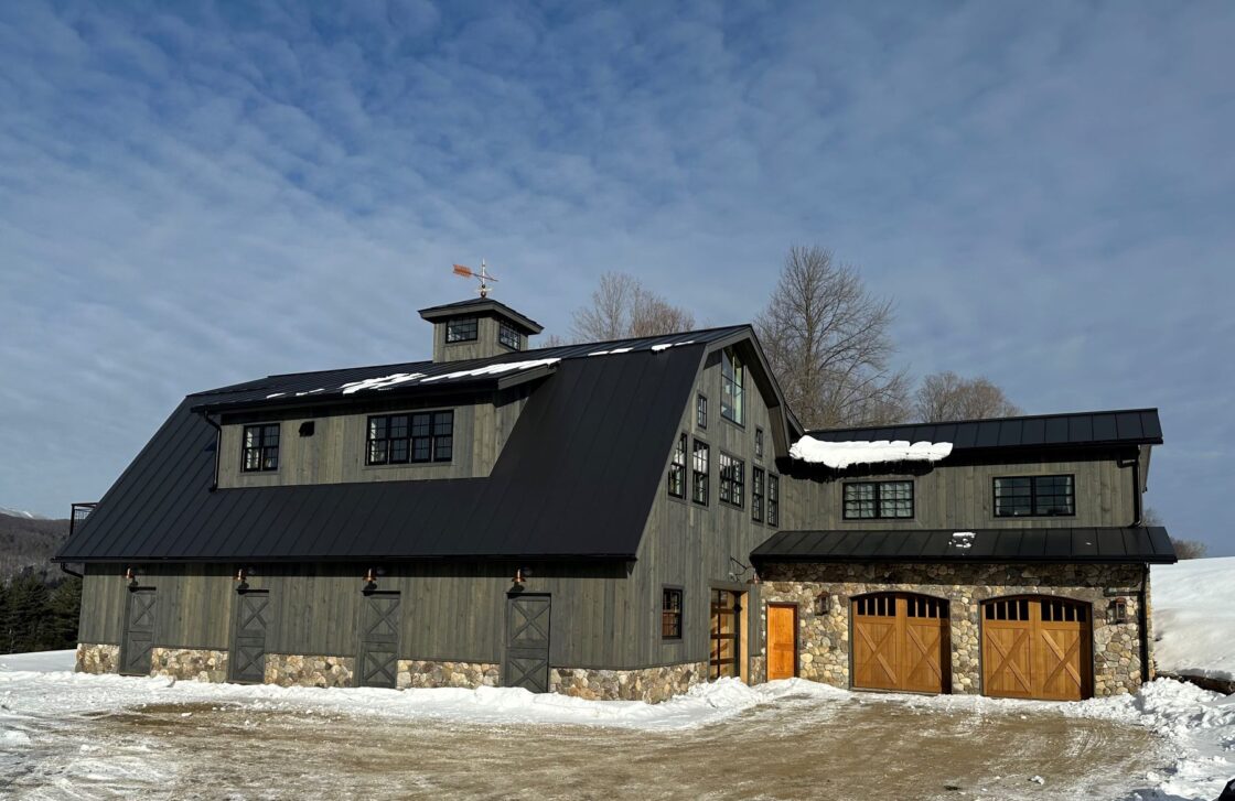 Copper Barn Lights Create Timeless Vibe for New Barn