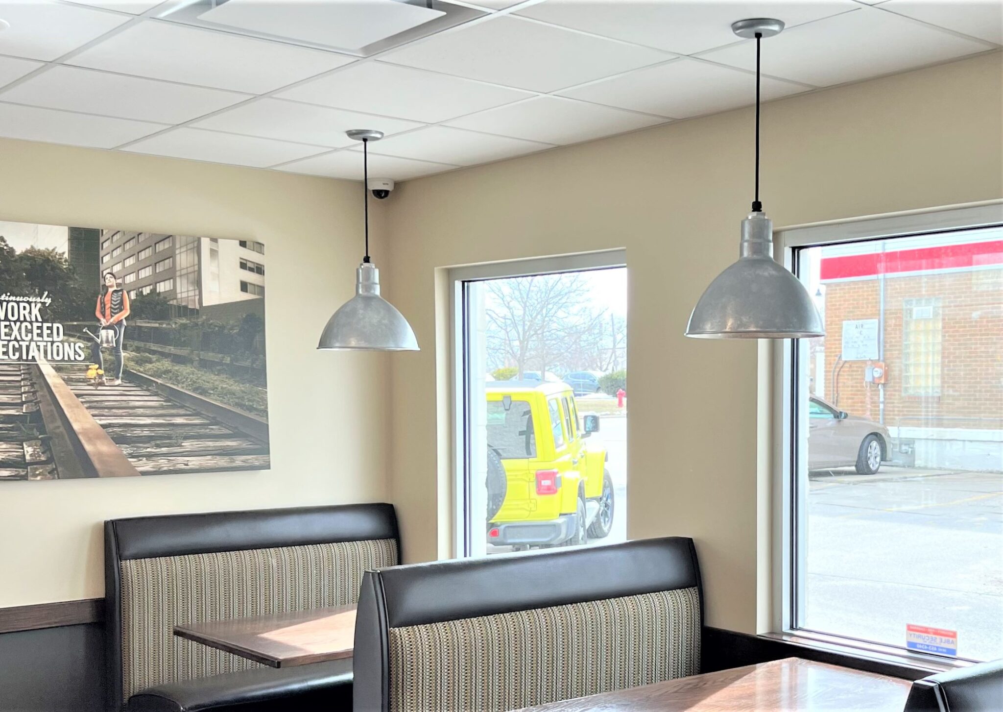 Industrial Lighting Creates Welcoming Vibe in Sub Shop