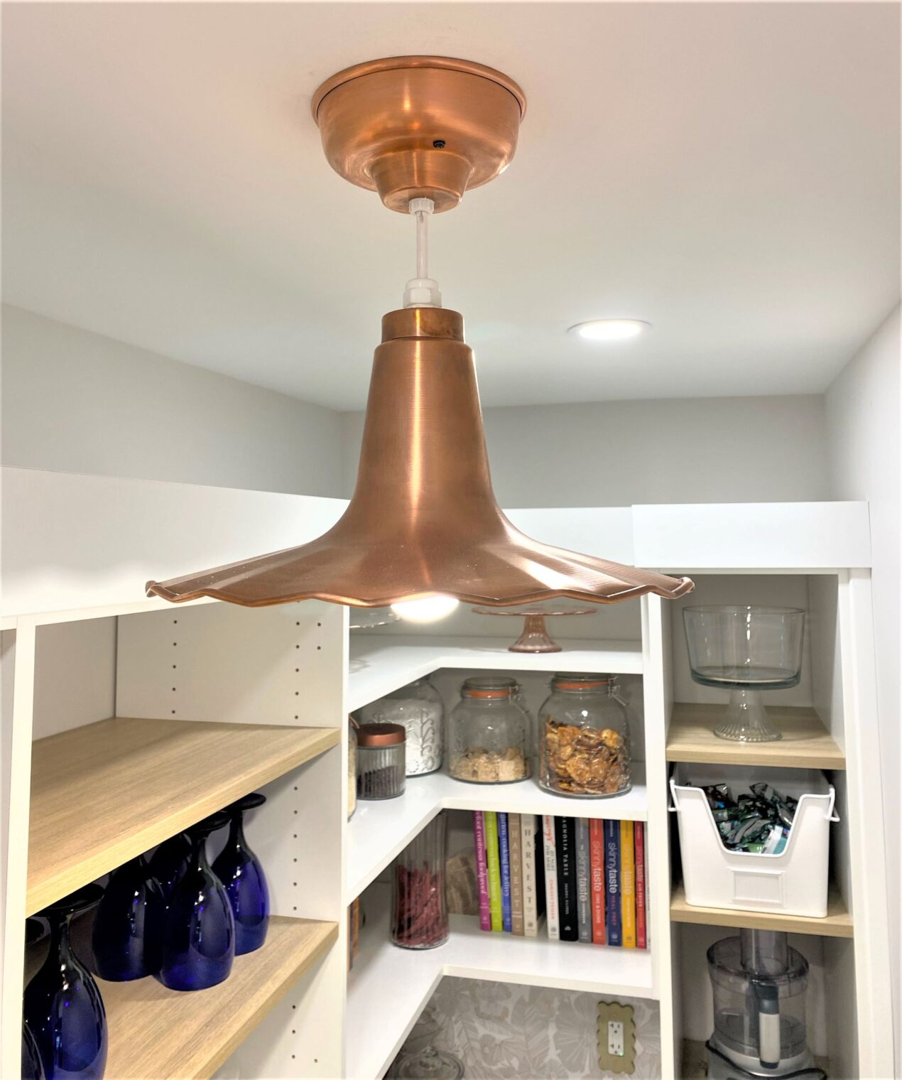 Easy-to-Customize Lights Add Eclectic Touch to Pantry, Bath