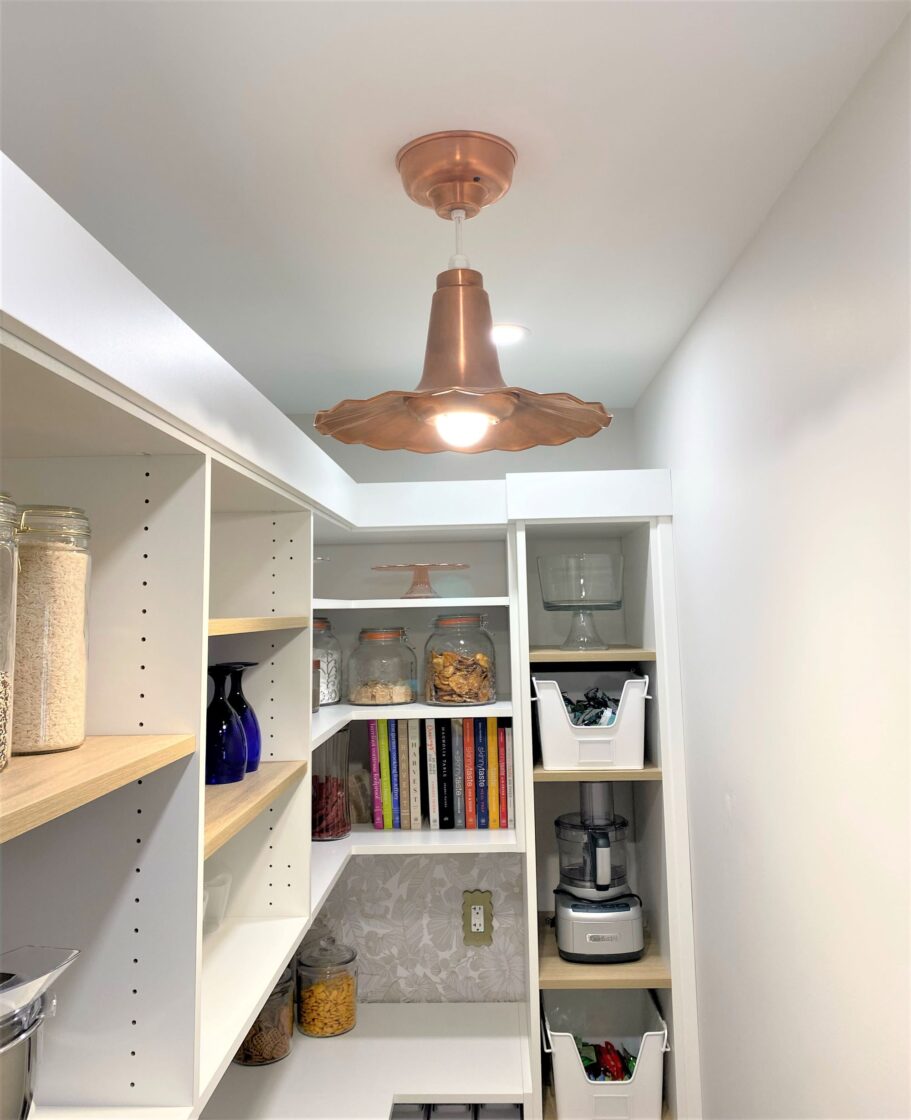 Easy-to-Customize Lights Add Eclectic Touch to Pantry, Bath