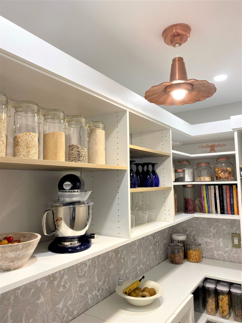 Easy-to-Customize Lights Add Eclectic Touch to Pantry, Bath