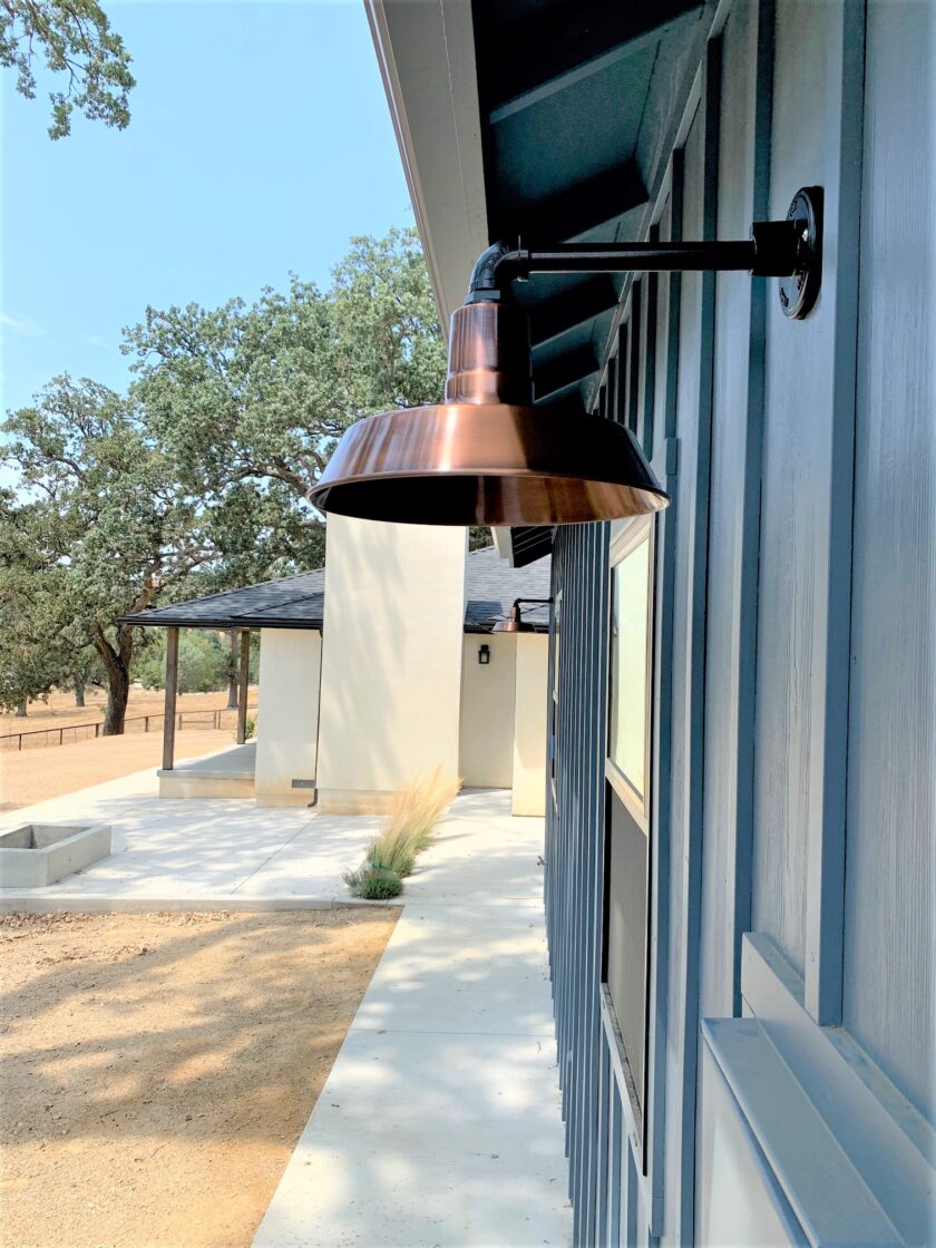 Copper Gooseneck Lights Exude Elegant Farmhouse Style