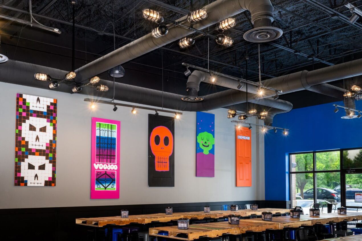 Unleashing Brewery's Playful Ambiance with Industrial Lights